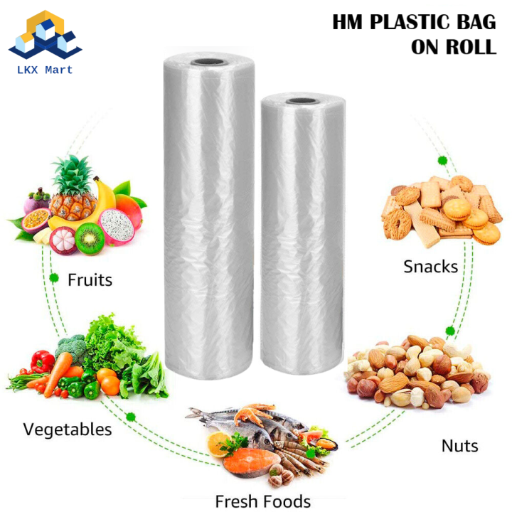 HM Roll Plastic Bag Disposable Plastic Bag Roll for Groceries ...