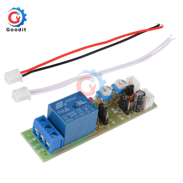 DC 5/12/24V Infinite Cycle Delay Timing Timer Relay ON OFF Switch Loop Module Time Delay Relay ...