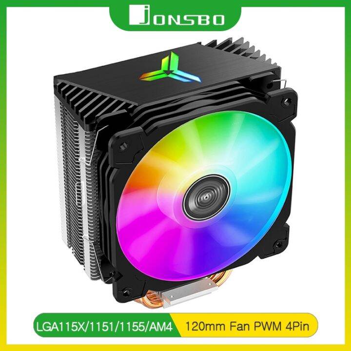 Jonsbo CR1000 CPU Cooler Colorful LED 4 heat Pipes For Intel 115x 1200 ...