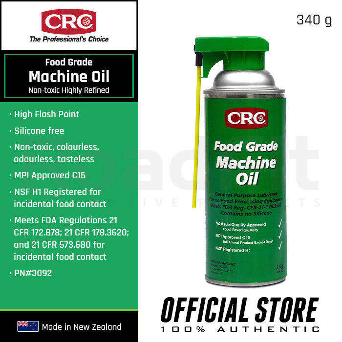 CRC Food Grade Non-toxic Highly Refined Machine Oil 312g, 1piece PN ...