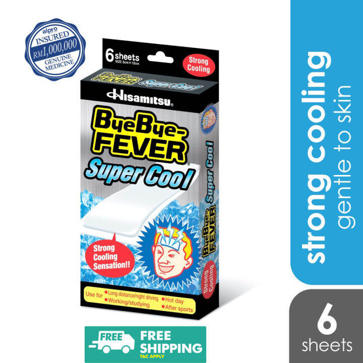 Hisamitsu Bye Bye Fever Super Cool for Adults (6's) | Lazada