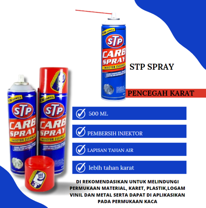 PEMBERSIH CARBURATOR CLEANER INJECTOR CLEANER STP CARB SPRAY 500ML NEW ...