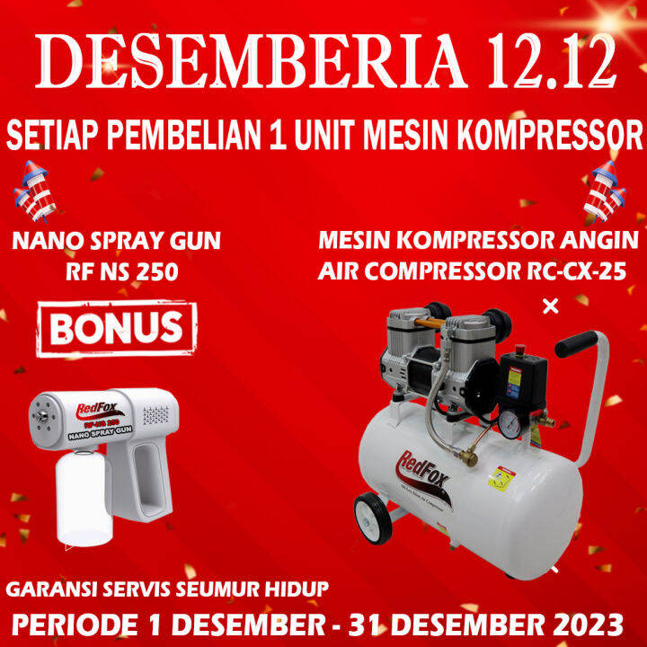 MESIN COMPRESSOR ATAU KOMPRESOR ANGIN 1HP ATAU 25 LITER RF-CX25 ...