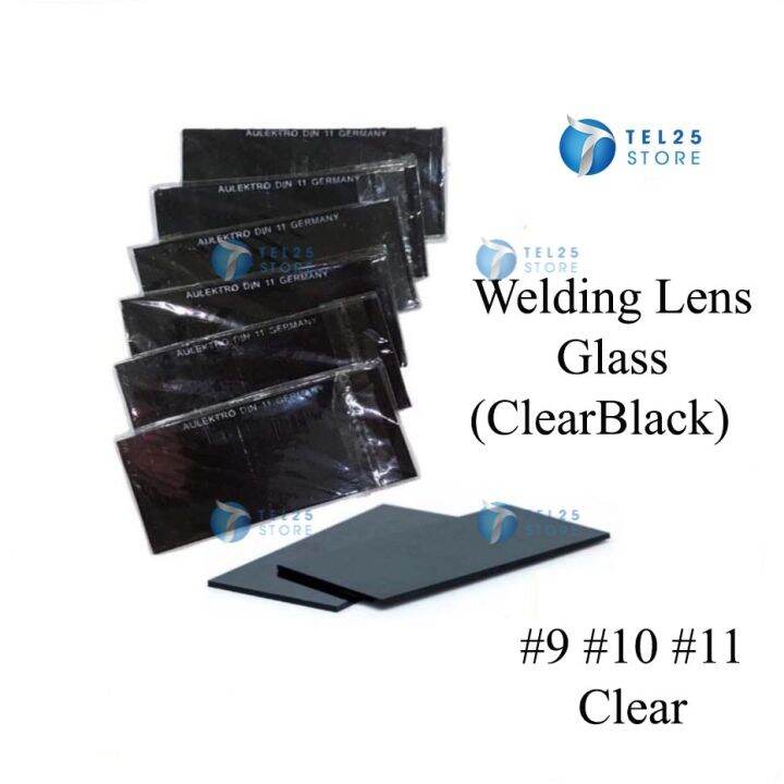 [ 1 UNIT ] Welding Glass Welding Lens Glass shades (Clear/Black) / Kaca ...