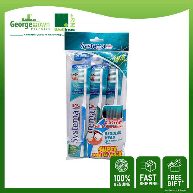 SYSTEMA TOOTHBRUSH SUPER VALUE PACK COMFORT 3S | Lazada