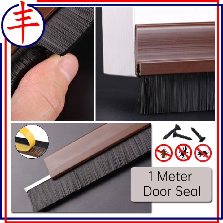 Rubber PVC Strip Door Bottom Seal Brush Rubber Door Seal Dust Proof ...