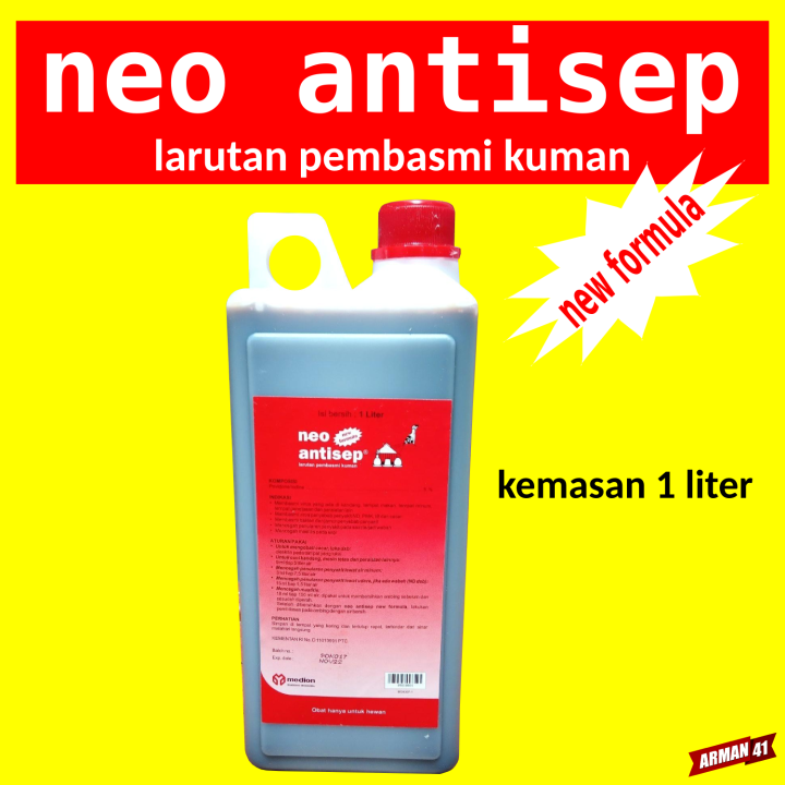 Anti Virus Pembasmi Kuman - NEO ANTISEP New Formula kemasan 1 liter ...