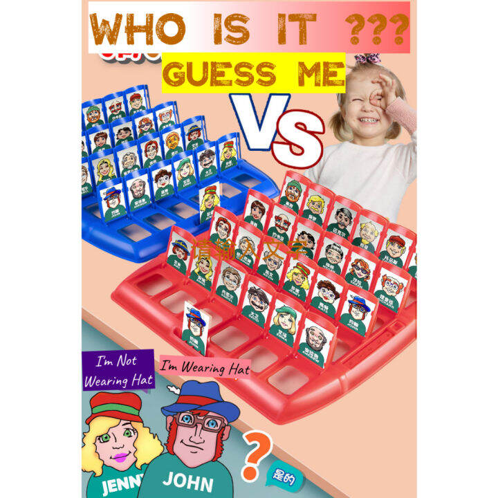 WHO IS IT??? Board Game for Kids and Children Classic BoardGame Funny ...