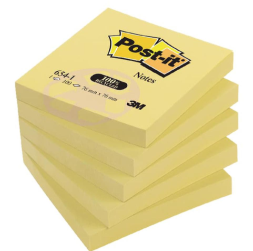 Memo Tempel /Post It 654 3M Kuning / Sticky Notes 3M | Lazada Indonesia