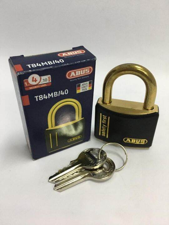 ORIGINAL 40MM ABUS FULLY SOLID BRASS PADLOCK | Lazada