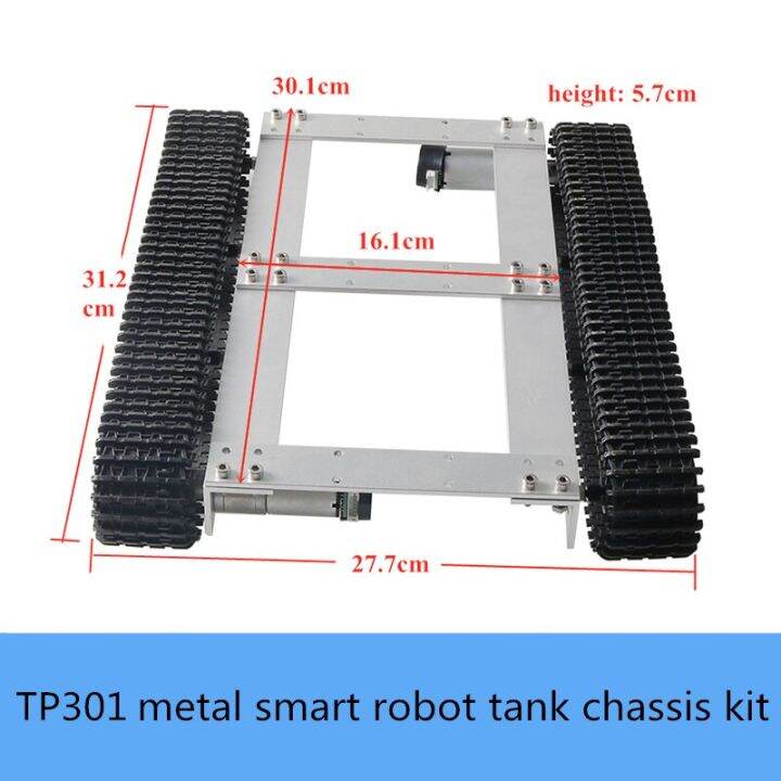 DIY Metal Smart Crawler Robot Tank Chassis Kit TP301 Robotic Platform ...