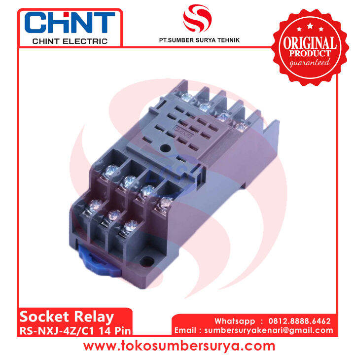 Socket relay RS-NXJ-4Z/C1 / RSNXJ4Z/C1 14 pin chint | Lazada Indonesia