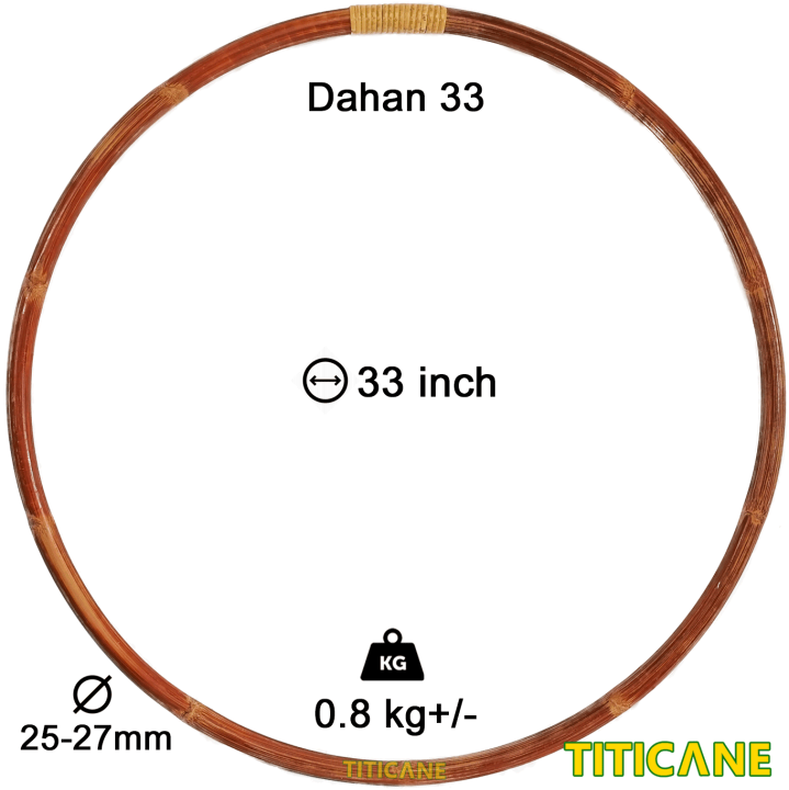 TITICANE Standard Hula Hoop [ Dahan 33 inch ] [ Rattan / Rotan ] | Lazada