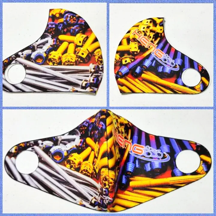 Heng Screw Riding Pita Face Mask Full Sublimation | Lazada PH