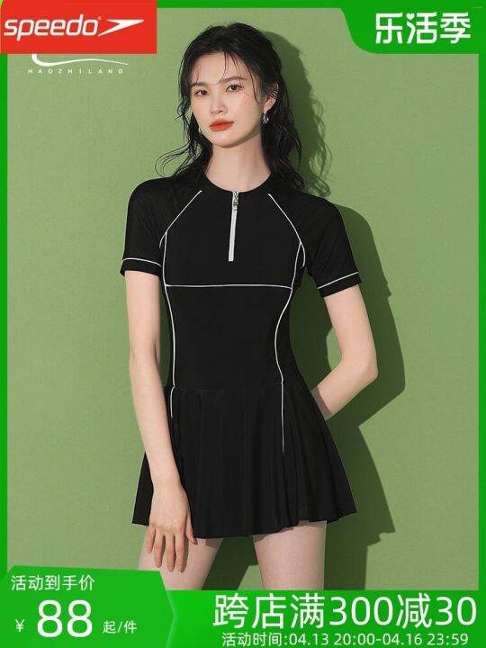 Speedo Official Flagship Store One-Piece Swimsuit Female Summer ...