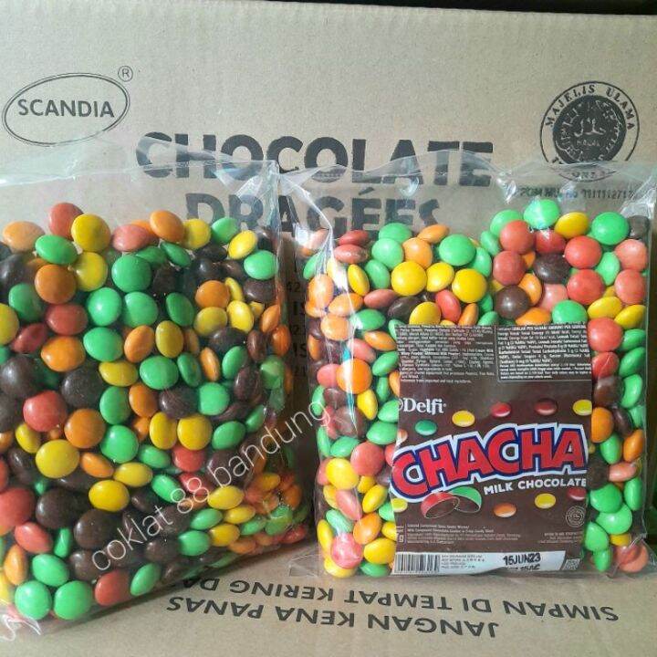 COKLAT DELFI CHACHA KILOAN 1KG MILK CHOCOALTE - COKELAT CHA CHA PEANUT ...