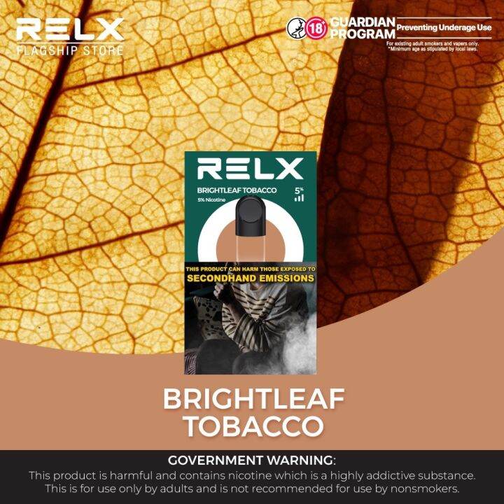 mini makeup the cabin RELX Pod Pro 1 Pod Pack Brightleaf Tobacco 50mg/g ...