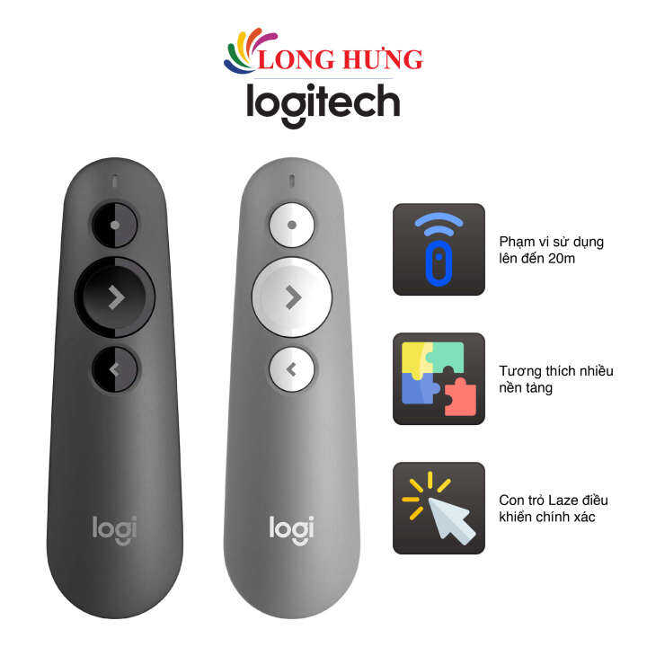 Bút trình chiếu Logitech R500s - Hàng chính hãng - Con trỏ Laze chính ...