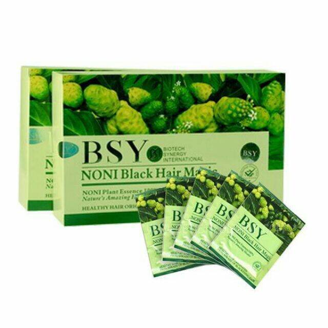 BSY Noni Black Hair Magic Herbal Shampoo 1Box 20 Sachet | Lazada