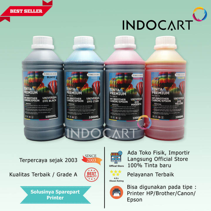 IndoCart Tinta Refill Universal Printer Dye base 1Kg | Lazada Indonesia