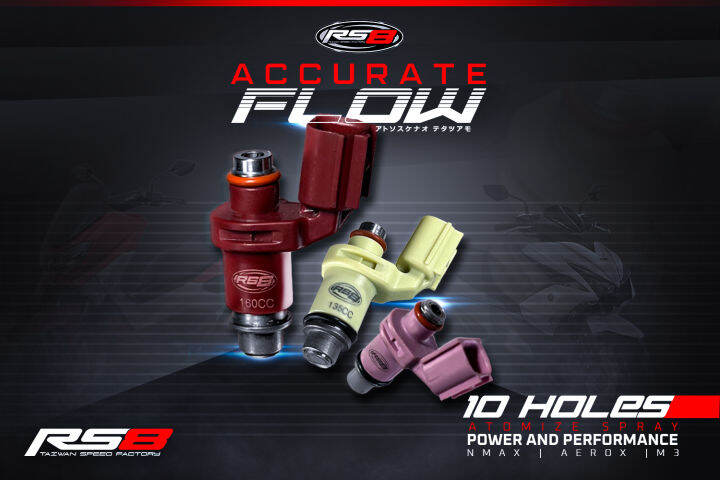 RS8 FUEL INJECTORS 10 HOLES (NMAX V1 / SNIPER 150) | Lazada PH