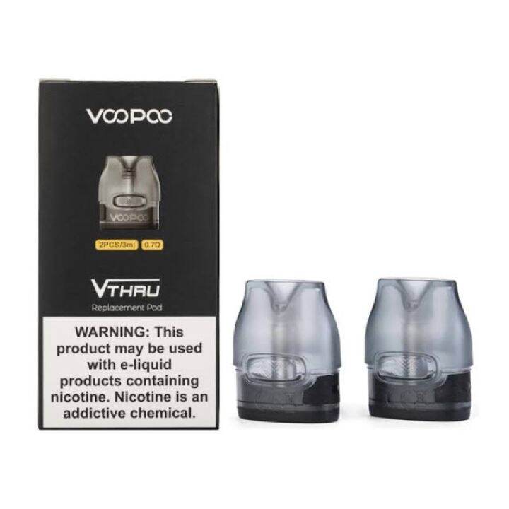 VOOPOO VTHRU Pro Vmate Replacement Pod Cartridge 3ml 0.7ohms (LEGIT ...
