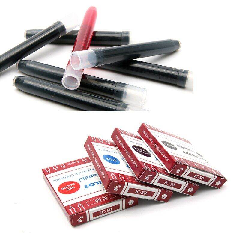 ตลับหมึกปากกาหมึกซึม PILOT IC-50หมึกคาร์บอนฟรี For78g 88G ถุงหมึกแบบพกพาแกนทดแทนเติมเครื่องเขียน ...