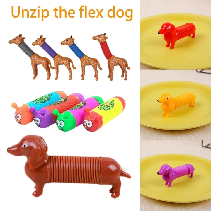4PCS 1PCS Animal Fidget Toy Pop Tube Toy Pop It Tubes Funny Educational ...