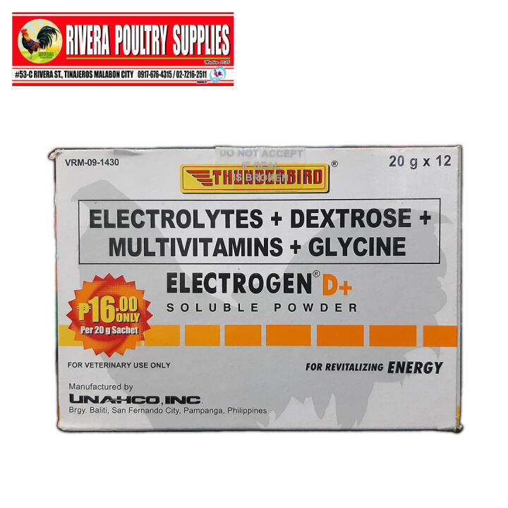 Electrogen D+ Soluble Powder Electrolytes + Dextrose + Multivitamins ...