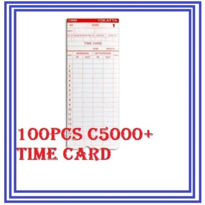 ♈™ Bundy Clock Yokatta Time Card C5000 For Dx-5 Bundy Clock Time ...