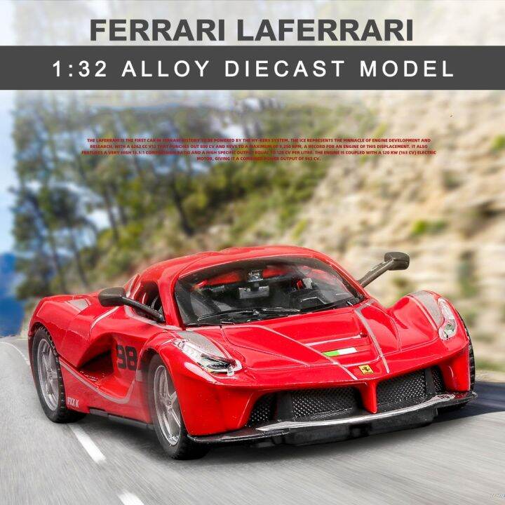 1:32 FERRARI Laferrari FXXK Car Models Alloy Diecast Toy Vehicle Doors ...