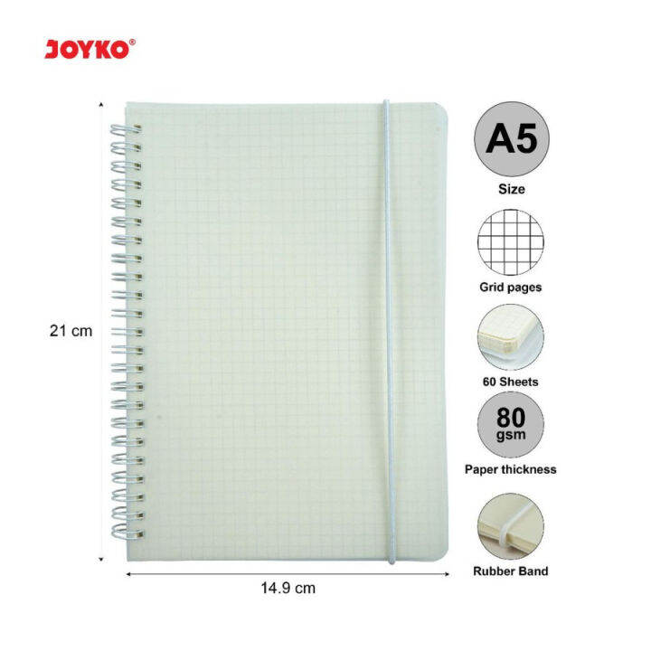 Joyko Grid Notebook NB-700 Buku Catatan A5 Isi 60 | Lazada Indonesia
