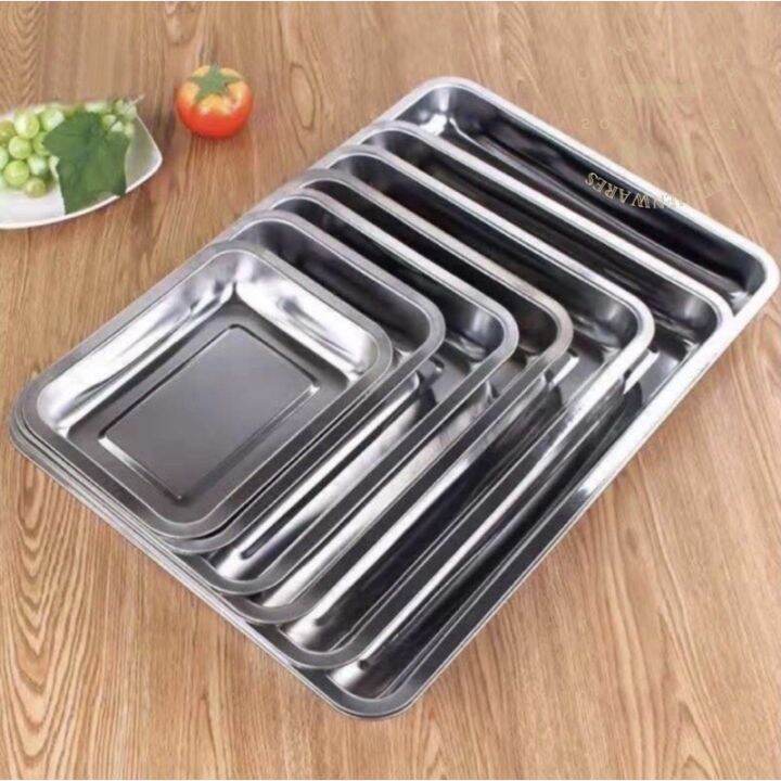 Standard Food Pan Tray Stainless Steel Serving Tray Lasagna Tray ...