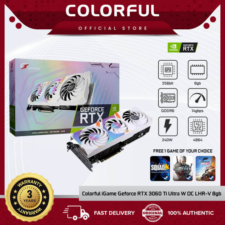 Colorful iGame GeForce RTX 3060 Ti NB Duo LHR-V 8GB GeForce RTX 3060 Ti ...