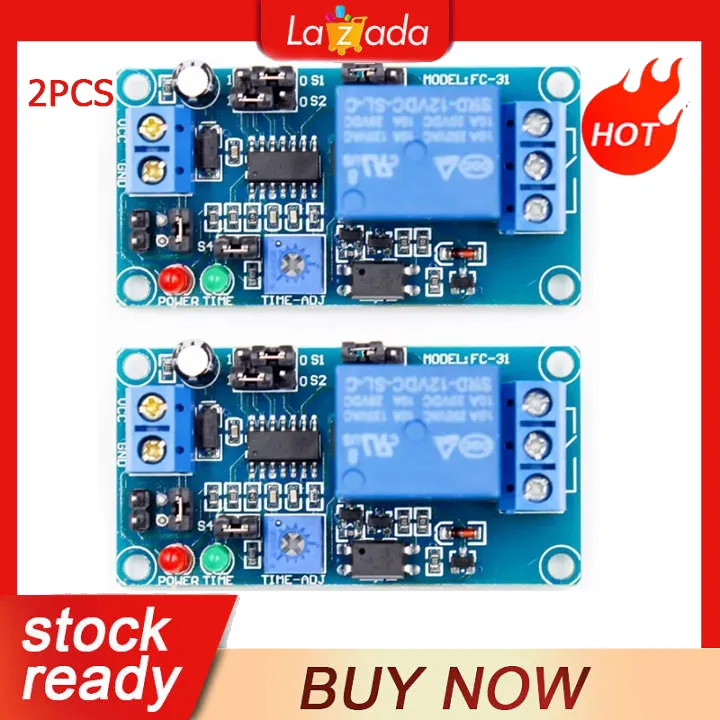 【Ready Stock&COD】1pcs/2pcs 12V DC Delay Relay Delay Turn on / Delay ...