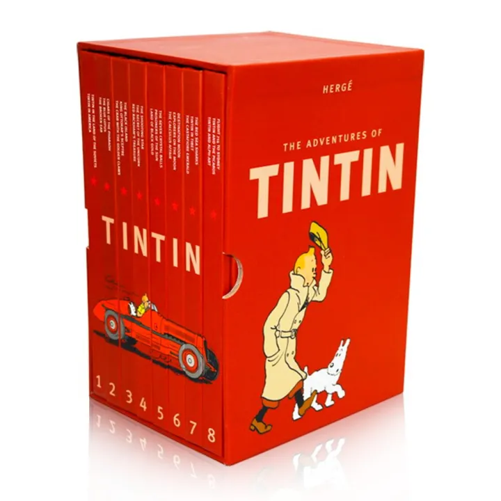 8Books/set Tintin Collection The Adventures of Tintin Comic Books ...