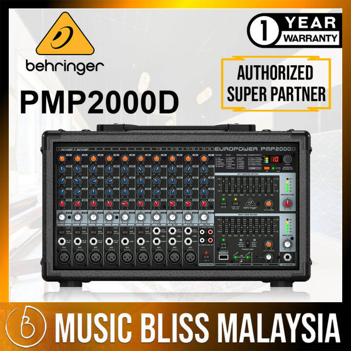 Behringer PMP2000D 14-channel 2000-Watt Powered Mixer (PMP-2000D / PMP ...