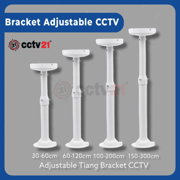 Tiang Bracket CCTV Adjustable Panjang Outdoor Wall Ceiling Mounting ...