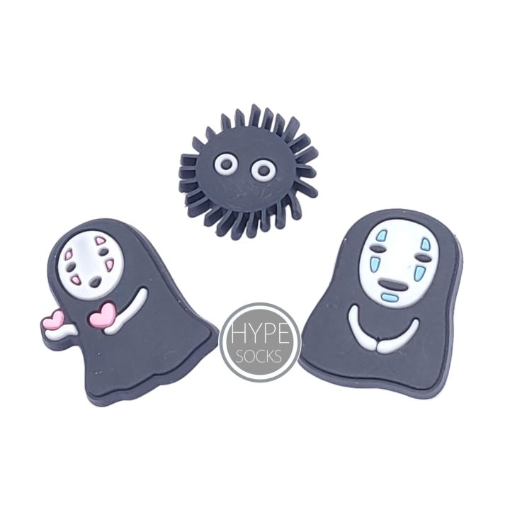 Spirited Away No Face Totoro Soot Sprites Dust Balls-Shoe Charm ...