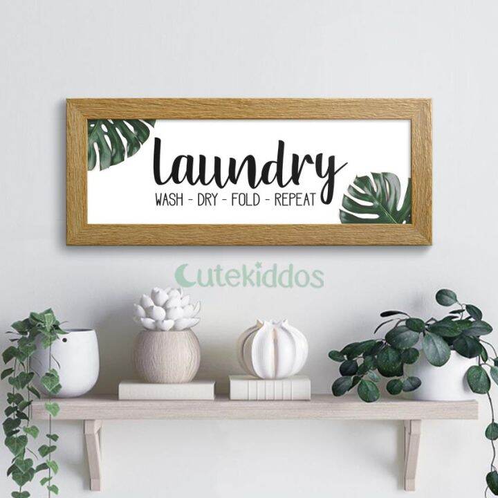 Wall Decor Papan Tanda Laundry Room Sign Hiasan Dinding Dekorasi Rumah ...
