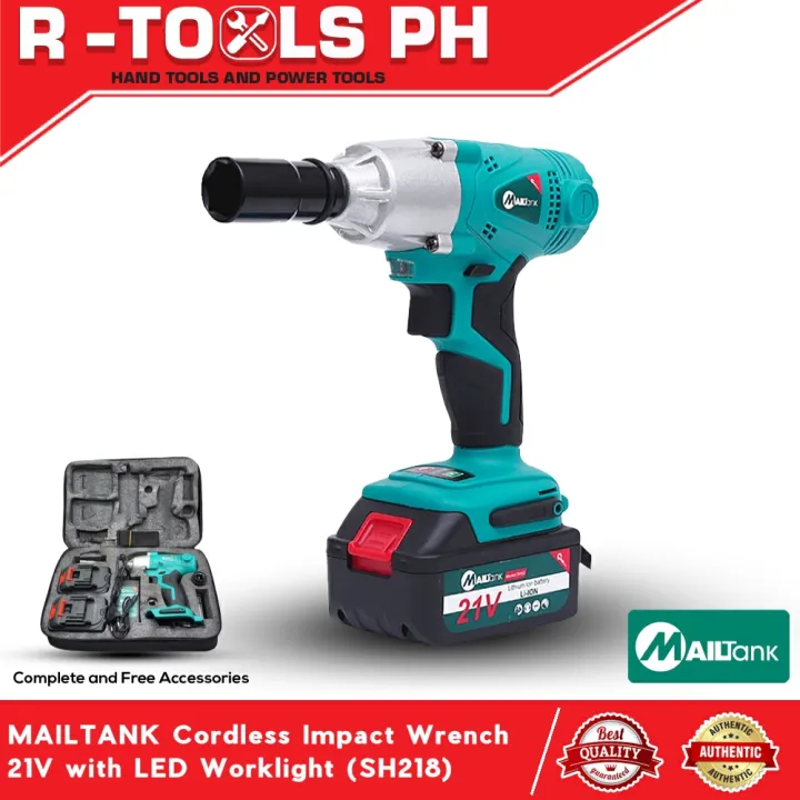 MAILTANK Cordless Impact Wrench 21V with LED Worklight (SH-53 ...