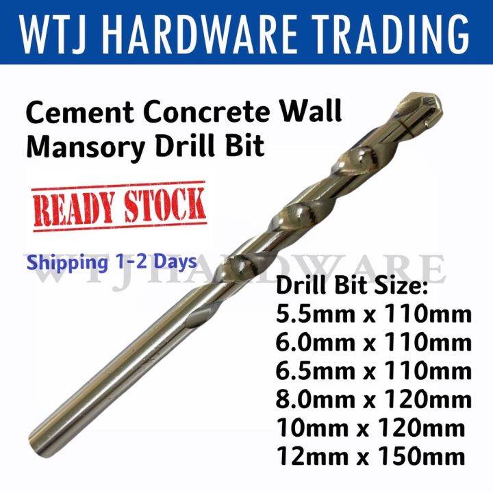 Cement Concrete Wall Mansory Drill Bit / MATA DRIL TEBUK SIMEN / MATA ...