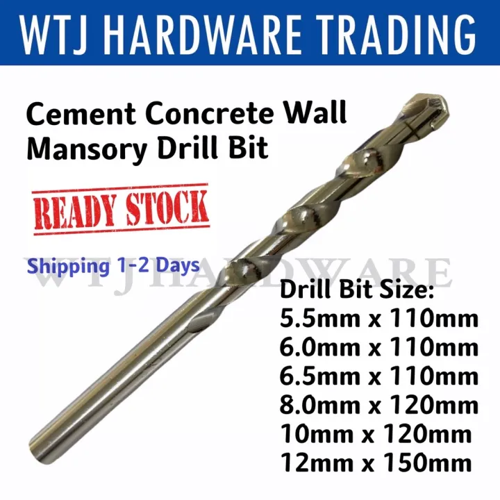 Cement Concrete Wall Mansory Drill Bit / MATA DRIL TEBUK SIMEN / MATA ...