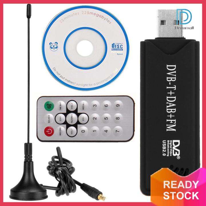 [Dreamall] Digital USB 2.0 DVB-T DAB FM SDR Receiver TV Stick RTL2832U ...