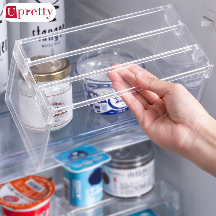 Upretty Transparent Assemble Fridge Shelf Divider Space Saving Rack ...