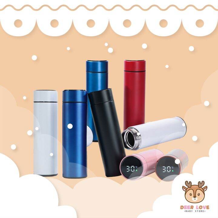 500ml Smart LED Temperature Display Vacuum Flask Thermos Keep Warm and ...