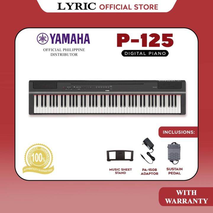 Yamaha P125 88-Key Weighted Action Digital Piano | Lazada PH