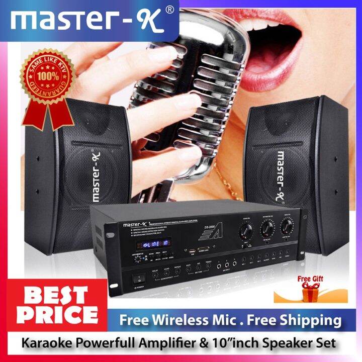 Karaoke Amplifier Speaker Set 【LAZ Flash Sales Promo】MASTER-K MALAYSIA ...