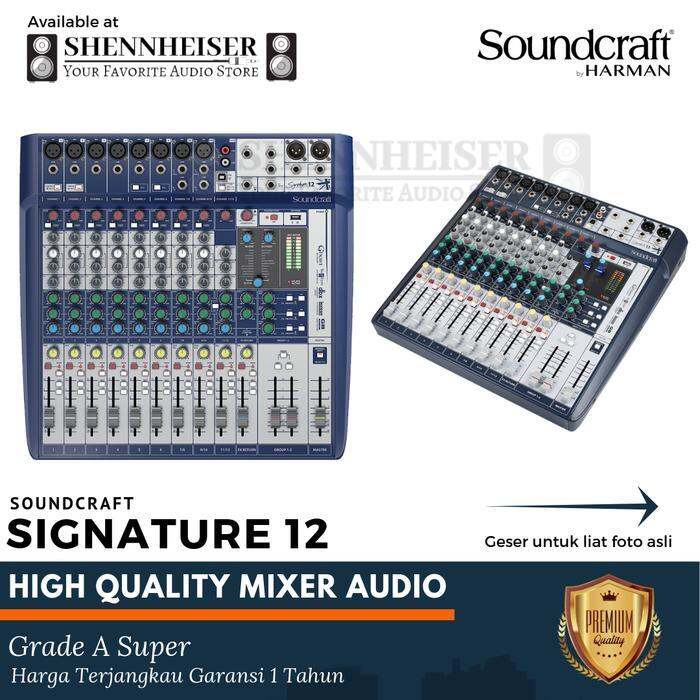 Mixer Audio Soundcraft Signature 12 Mixing Profesional | Lazada Indonesia