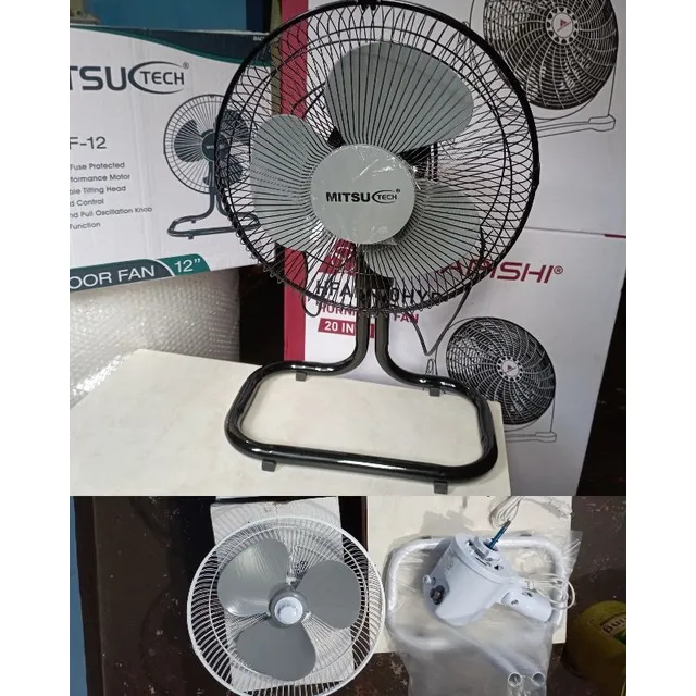 Mitsu Tech Desk / Floor fan 12" Black, Gray, Blue Brandnew | Lazada PH
